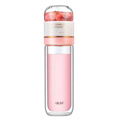 China Outdoor Camping Borosilicate Glass Water Bottle 300ml Multipurpose for sale