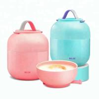 China 700ml Multicolor Thermos Food Jar With Spoon Thickened Double Wall for sale