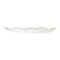 China Heatproof Clear Gold Beaded Charger Plates Lightweight Practical for sale