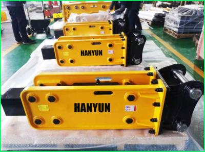 China 40Cr Hydraulic Excavator Hammers Concrete Rock Breakers With Chisels Side Type for sale