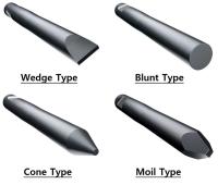 China 42CRMO Rock Breaker Chisel For Hydraulic Hammer 140mm*1.3m for sale