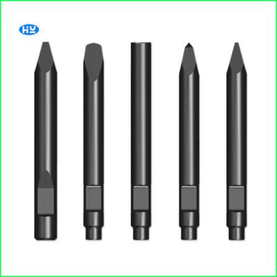 China Excavator Hydraulic Rock Breaker Chisel 42Crmo Wedge Blunt Moil Point 140mm for sale