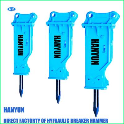 China Hydraulic Asphalt Skid Steer Hammer 165MM Digging Concrete Road Breaker for sale