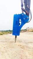China Demolition Side Hydraulic Concrete Breaker Hammer Rock Chisel 40ton 135mm 140mm for sale