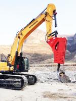 China 42Crmo Hydraulic Breaker Demolition Hammer Excavator Stone Breaker 600-1200BPM for sale