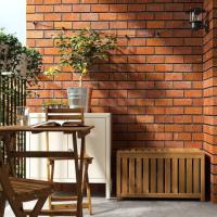 China Customization Wooden Outdoor/Indoor Storage Bench Large Storage Deck Box Garden Shed for sale