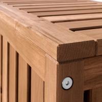 China Customization Wooden Outdoor/Indoor Storage Bench Large Storage Deck Box Garden Shed for sale