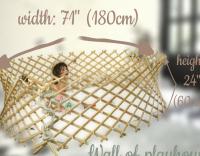 China Upgrade Your Living Room with Our Sturdy and Eco-Friendly Large Baby Solid Wood Foldable Playpen for sale