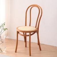 China Natural Rattan Cushion Solid Wood Wedding Wooden Chair Modern Customized Banquet Stackable Chair for Commercial Furniture for sale