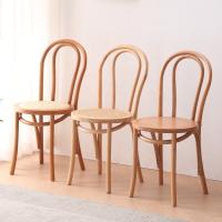 China Natural Rattan Cushion Solid Wood Wedding Wooden Chair Modern Customized Banquet Stackable Chair for Commercial Furniture for sale
