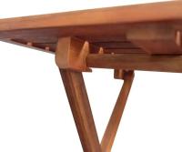 China Picnic Solid Wood Frame Folding Garden Table for Outdoor Coffee Tea Drinks and Side Patio for sale
