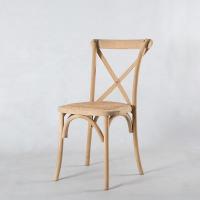 China Hotel Event Furniture Stackable Wooden X Back Chairs for Restaurant Dining in Wood for sale