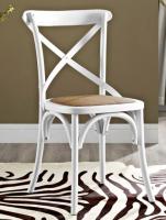 China Hotel Chair Vintage X Cross Back Stackable Wooden Wedding Event Restaurant Dining Chairs with Rattan Cover for sale