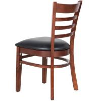 China Restaurant Dining Chair with Solid Wood Frame and Modern PU Leather Design for sale