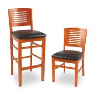 China Wood Bar Stool for Restaurant Kitchen Dining Room Chair in Nature Popular Colors Bar Furniture for sale