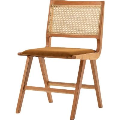 China Solid Wood and Rattan Dining Arm Chair Modern Design for Commercial Furniture for sale