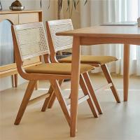 China Solid Wood and Rattan Dining Arm Chair Modern Design for Commercial Furniture for sale