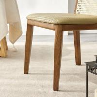 China Nature Modern Wood Dining Arm Chair with Rattan in Popular Colors for sale