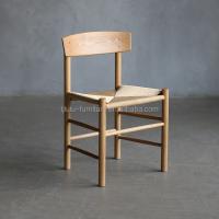 China Solid Wood Low Round Back Dining Chair Rattan Chair with Modern and Traditional Design Concept for sale