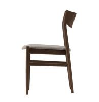 China PU Leather Upholstered Wood Dining Chair in Traditional Design Style for Restaurant Furniture for sale