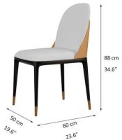 China Restaurant Furniture Modern Wood Dining Chair with Nordic Design and Upholstered Seat for sale