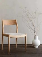 China Comfortable Cushion Solid Wood Dining Chair in Nature Popular Colors for Contemporary Restaurant for sale