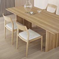 China Comfortable Cushion Solid Wood Dining Chair in Nature Popular Colors for Contemporary Restaurant for sale