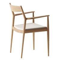 China Restaurant Wood Dining ArmChair Mid Century Modern Design Solid Wood Mail Packing Y for sale