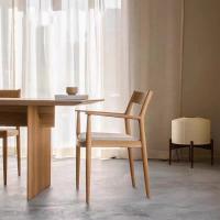 China Restaurant Wood Dining ArmChair Mid Century Modern Design Solid Wood Mail Packing Y for sale