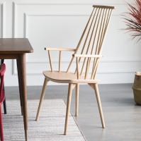 China Customization Modern Wooden Armrest Fabric Dining Chair for Top Quantity in Restaurants and Hotels for sale