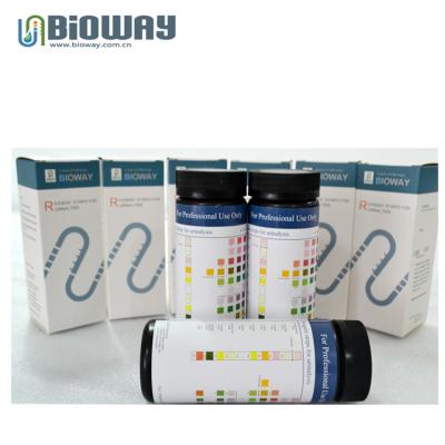 China URINE STRIP,Reagent Test Strip,10,11,12,14 Parameters,white blood cells, calcium, creatinine, and trace albumin project for sale