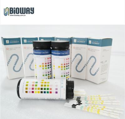 China Urine strips for visual ,Reagent Strips glucose, ketone body, bilirubin, ascorbic acid, protein, nitrite, pH value for sale
