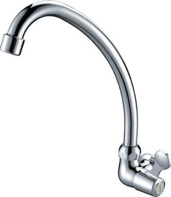 China Deck Mounted Kitchen Sink Cold Water Faucet with Single Lever , Ceramic Cartridge for sale