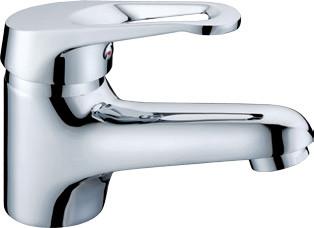 China Brass Deck Mounted Basin Mixer with Single Lever for Home , #40 Ceramic Cartridge for sale