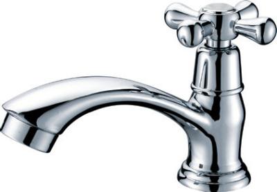 China Brass Chrome Plated Single Cold Water Faucet Basin Tap with One Handle , HN-5A30 for sale