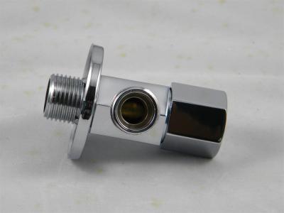 China Square Brass Angle Valve Shower Faucet Accessories with Chrome Plated Finish for sale