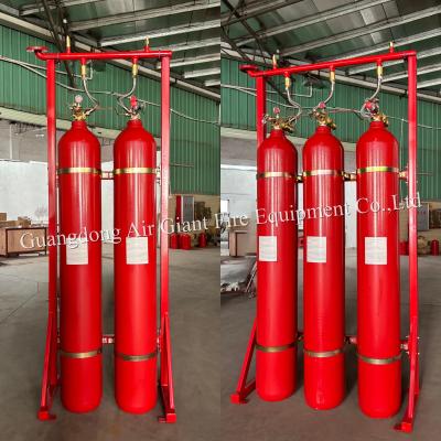 China Network Type IG55 Inert Gas Fire Suppression System with 150-300 Bar Operating Pressure -10-50°C Storage Temperature and Audible And Visual Alarm for sale