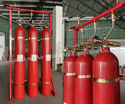 China Environmentally Friendly Safe IG55 Inert Gas Fire Suppression System with Electrical Manual Activation for Industrial Use for sale