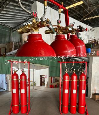 China Argonite IG55 Inert Gas Fire Suppression System with 150-300 Bar Operating Pressure and -10-50°C Storage Temperature for Data Centers for sale