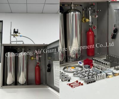 China Double Bottles Kitchen Fire Automatic Protection System For Restaurant Hotel Fire Fight for sale
