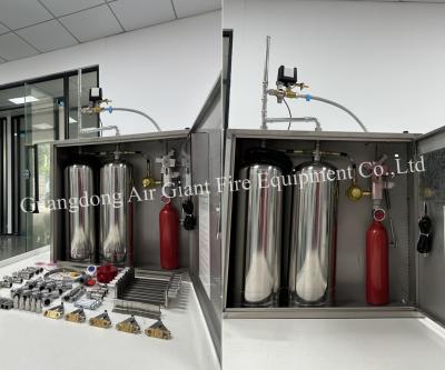 China Wet Chemical Kitchen Fire Extinguishing System Single And Double Bottle Group for sale
