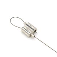 China 20x20mm Heavy Duty Cable Looping Gripper 3000N Break Load 1.5mm Wire Rope Clip HVAC Duct Suspension Hardware for sale