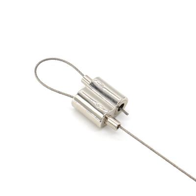 China 20x20mm Heavy Duty Cable Looping Gripper 3000N Break Load 1.5mm Wire Rope Clip HVAC Duct Suspension Hardware for sale