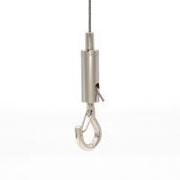 China Customize Hanging Aircraft Adjustable Steel Cable Gripper With Snap Hook for sale
