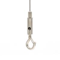 China Customize Hanging Aircraft Adjustable Steel Cable Gripper With Snap Hook for sale