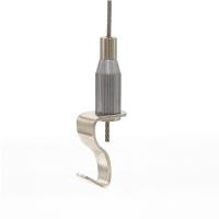 China Customize Hanging Aircraft Adjustable Steel Cable Gripper With Snap Hook for sale