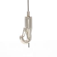 China Customize Hanging Aircraft Adjustable Steel Cable Gripper With Snap Hook for sale