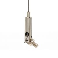 China Adjustable Wire Rope Fastener 180 Degree Customized Swivel Cable Grippers For Light Hanging for sale