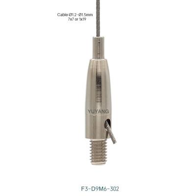 China High Accuracy Side Exit Cable Gripper Wire Cable Grippers Anti Corrosion For Hanging Lights F3-302 for sale