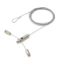 China Adjustable Cross Cable Suspension Kit With Hook LED Light Picture Wire Suspension Kit for sale